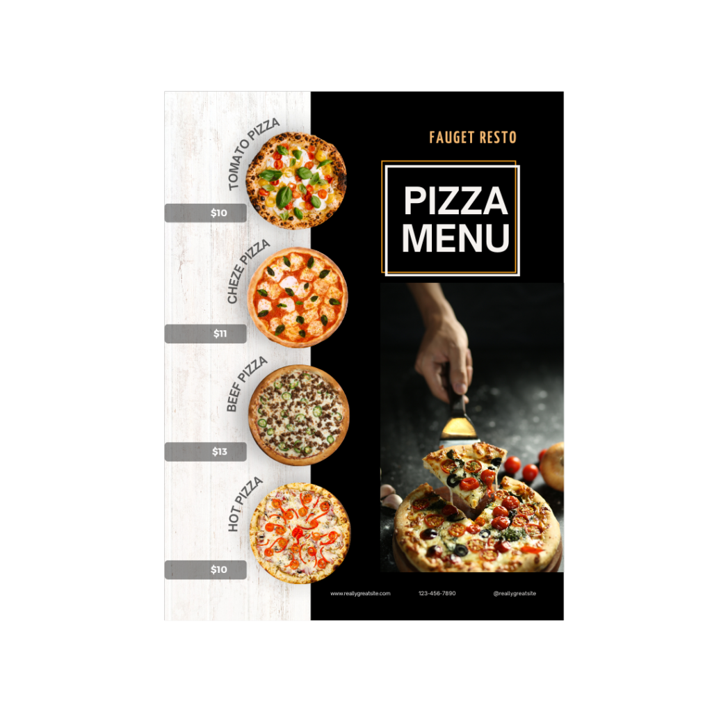 Restaurant Menu - Print your Menu - Focus Prints